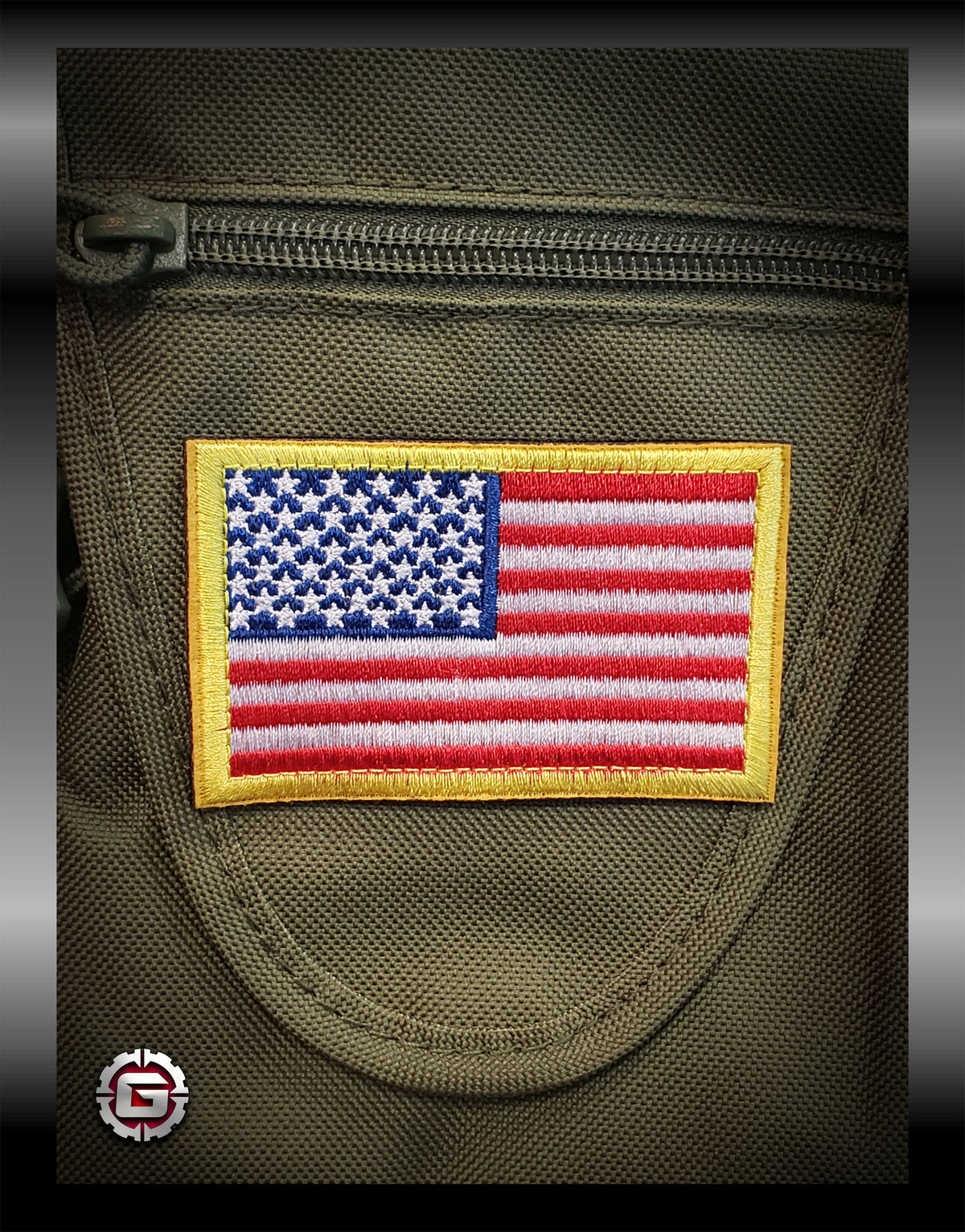 American Flag Embroidered Patch | GRITGEAR™ Apparel - GRITGEAR Apparel